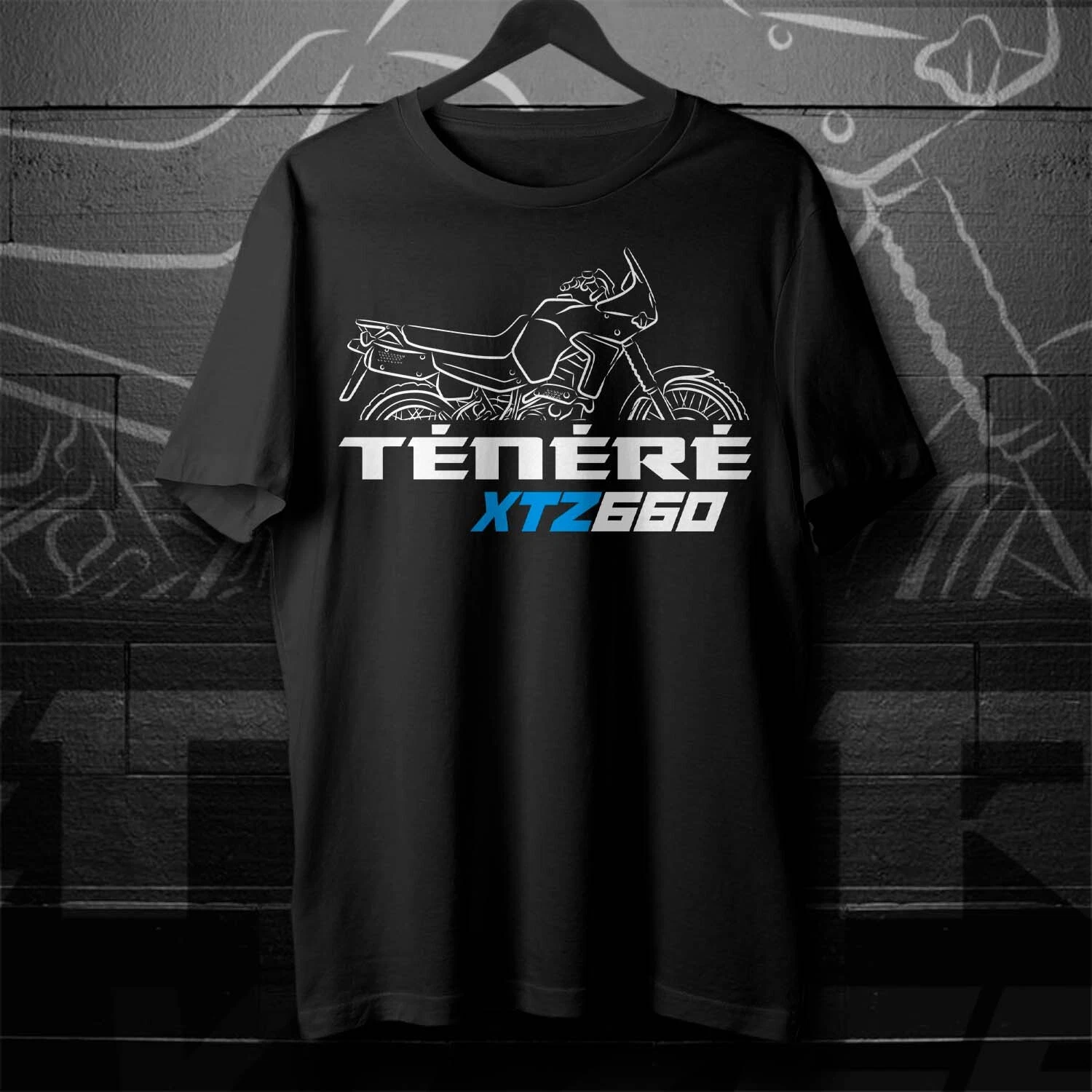 Yamaha XTZ 660 Tenere Motorcycle T-Shirt, Tee for ADV Riders - Walmart.com