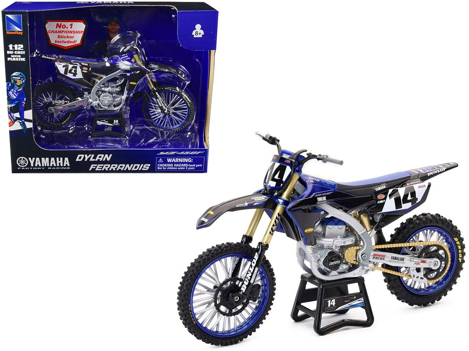 Yamaha YZ450F Championship Edition Motorcycle #14 Dylan Ferrandis ...