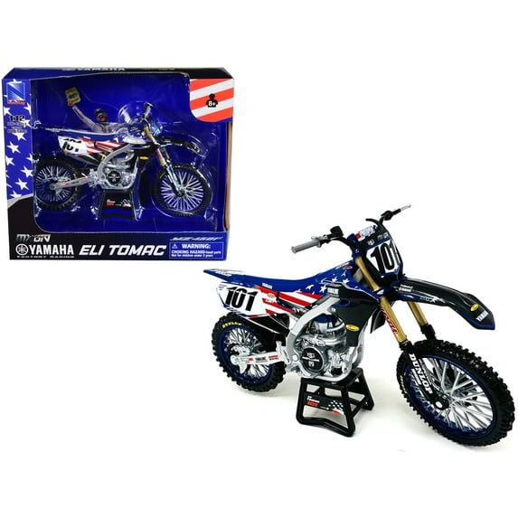 Yamaha YZ450F Dirt Bike, 1/12 Scale Model, #101 Eli Tomac, American ...