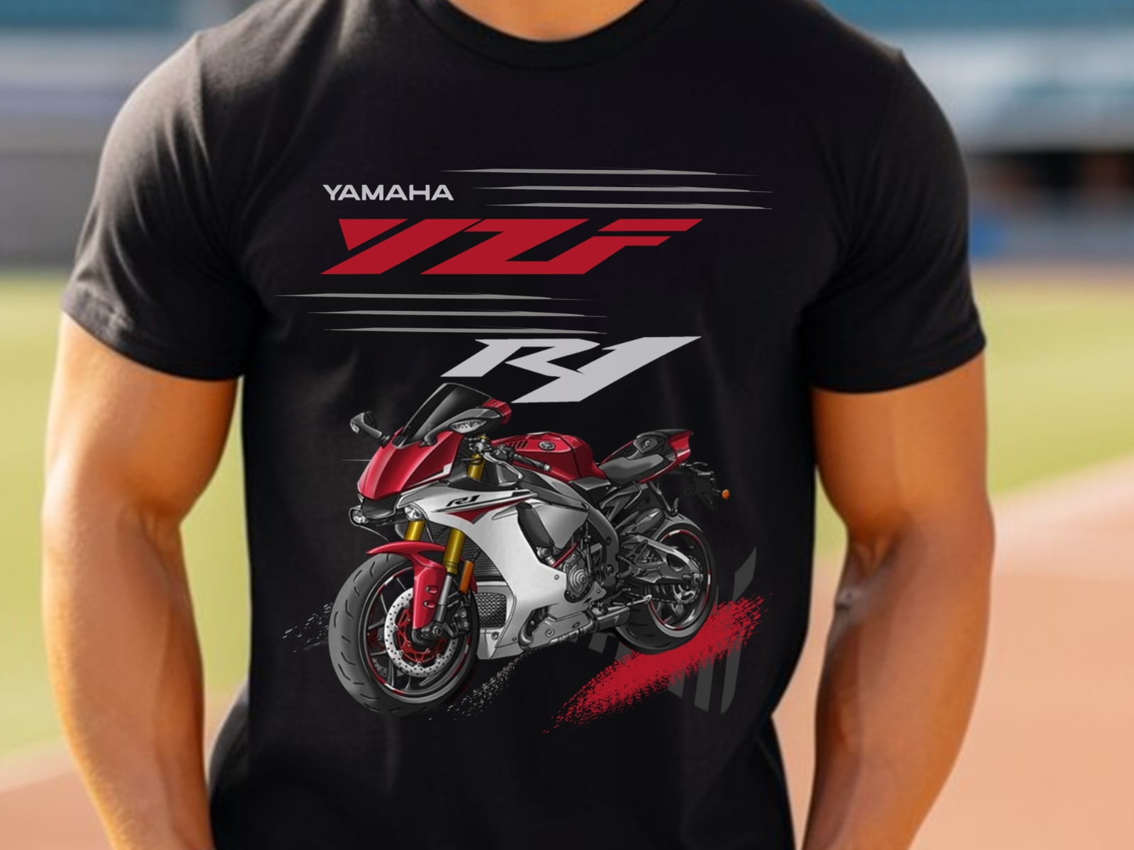 Yamaha YZF-R1 Logo T-Shirt,Motorcycle Motor Adventure Travel Gift ...