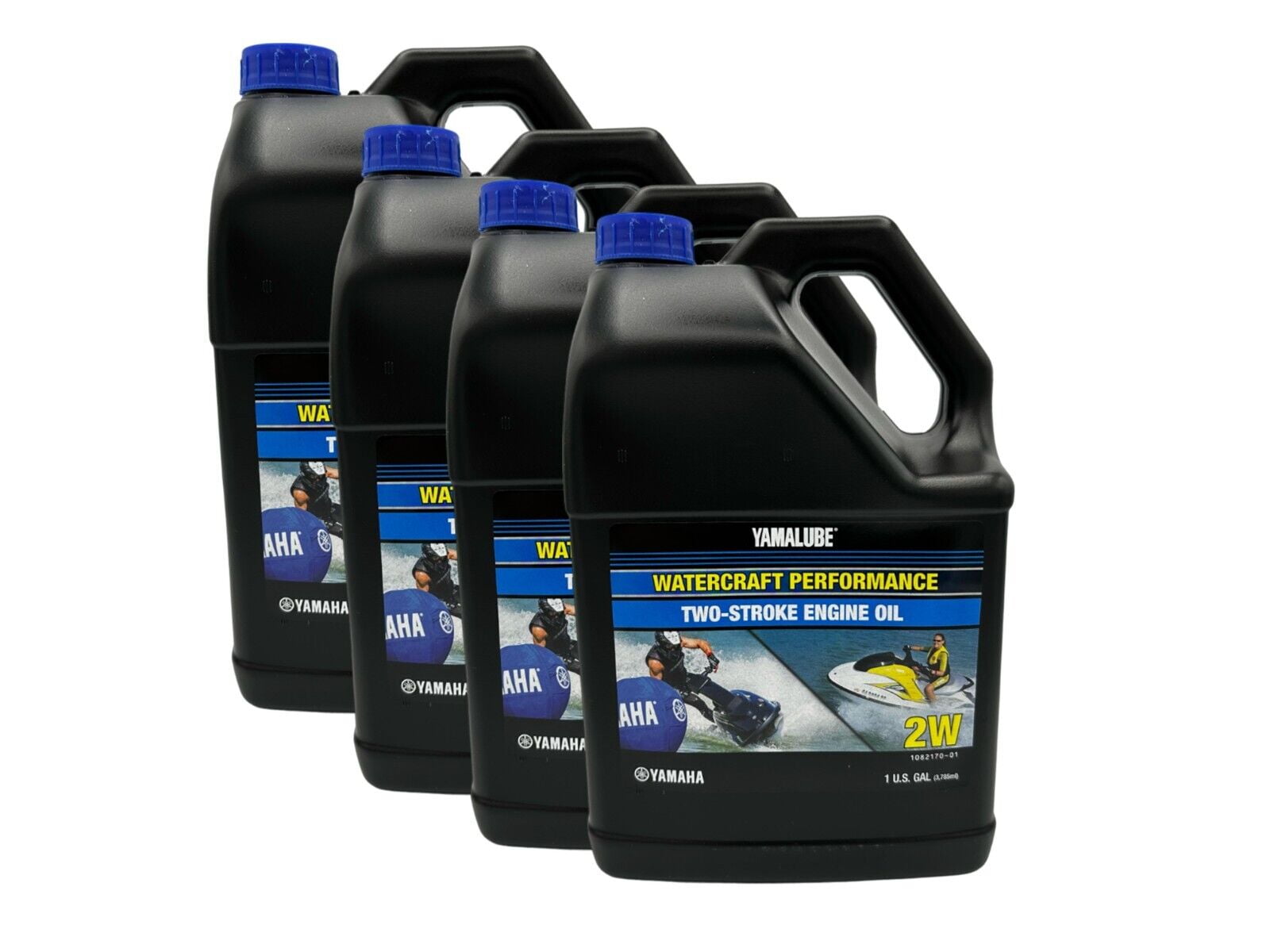 Yamaha Yamalube 2W Watercraft 2-Stroke Engine Oil LUB-2STRK-W1-04-4PACK ...