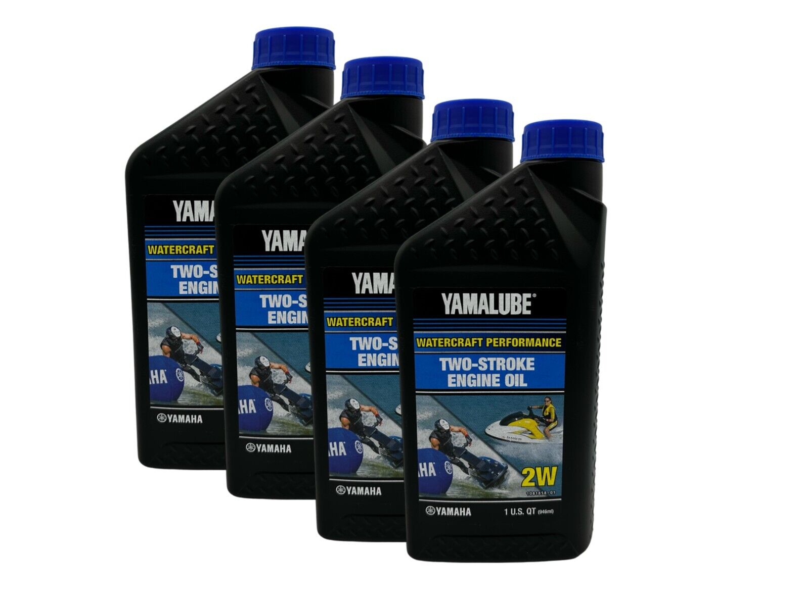 Yamaha Yamalube 2W Watercraft 2-Stroke Engine Oil LUB-2STRK-W1-12-4PACK ...