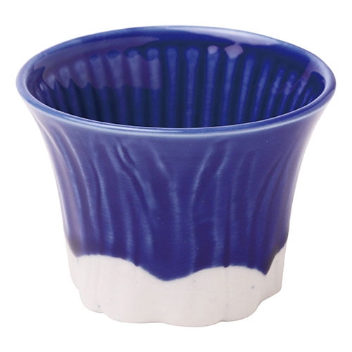 Yamako sake glass Mount Fuji sake cup Ochoco Pottery(Minoware) Blue ...