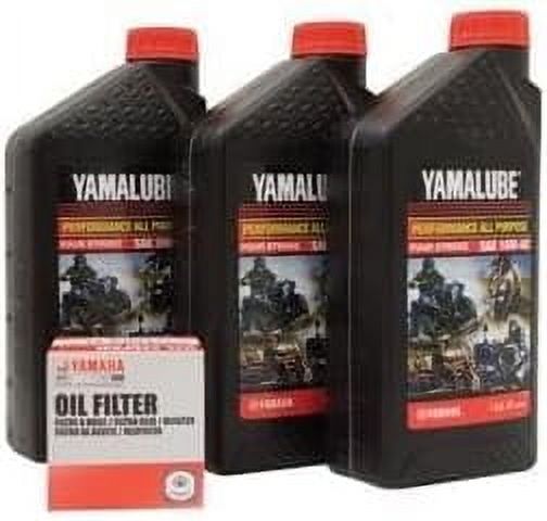 Yamalube Oil Change Kit 10W-40 for Yamaha GRIZZLY 350 4x4 2007-2014 ...
