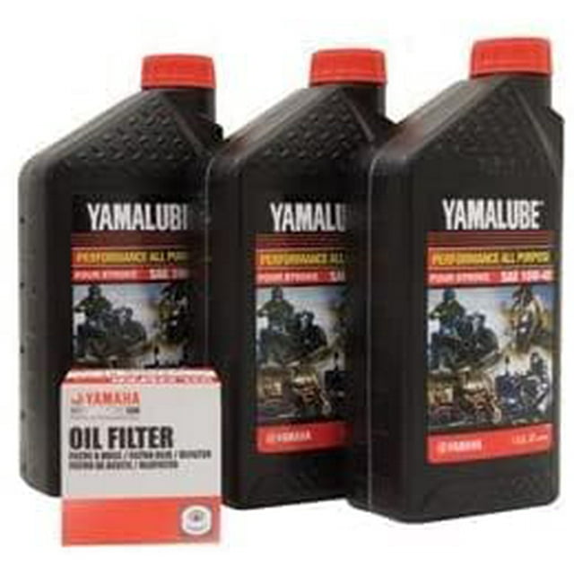 Yamalube Oil Change Kit 10W-40 for Yamaha KODIAK 400 4x4 Auto 2000-2006 ...
