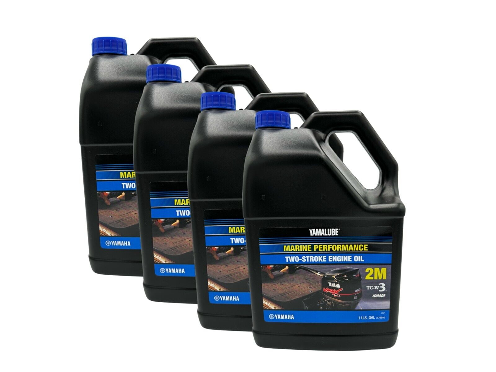 Yamalube Outboard 2M Marine Semi-Synthetic 2 Stroke Oil LUB-2STRK-MI-04 ...