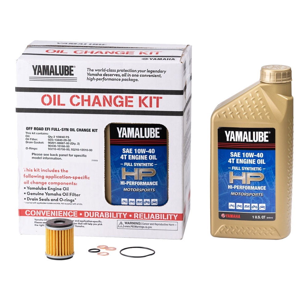 Yamalube Synthetic Oil Change Kit 10W-40 For Yamaha YZ450F Monster ...