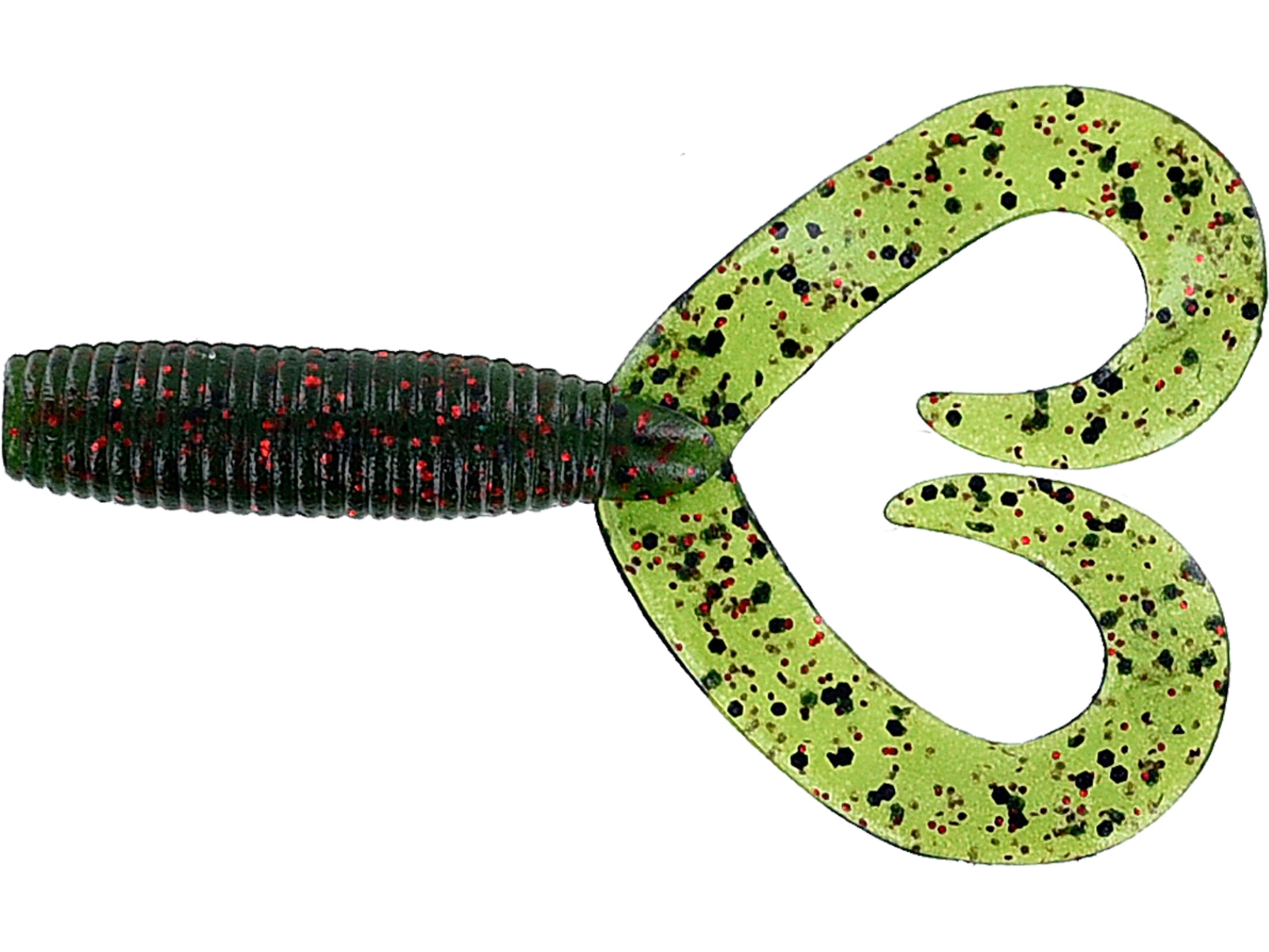 Yamamoto 5" Double Tail Grub Watermelon/Blk&Red - Walmart.com