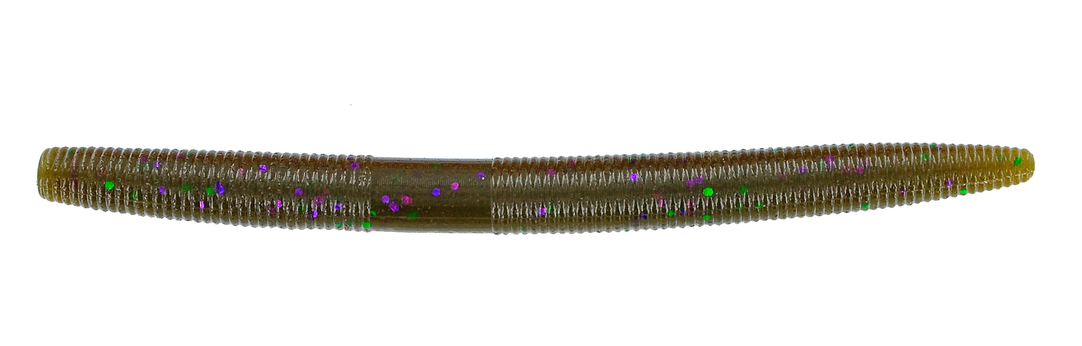 Gary Yamamoto Custom Baits 5'' Senko Green Purple Worms Fishing Rigging ...