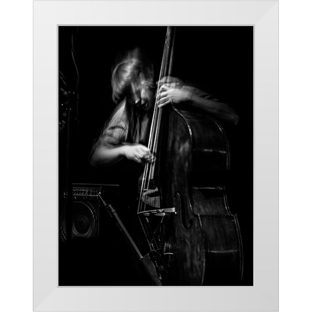 Yamamoto, Eiji 25x32 White Modern Wood Framed Museum Art Print Titled - Jazz Emotion - Walmart.com