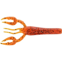 Yamamoto Baits Grub-Pack Fat Ika Soft Bait, 4 inches, Dark Pumpkin with ...