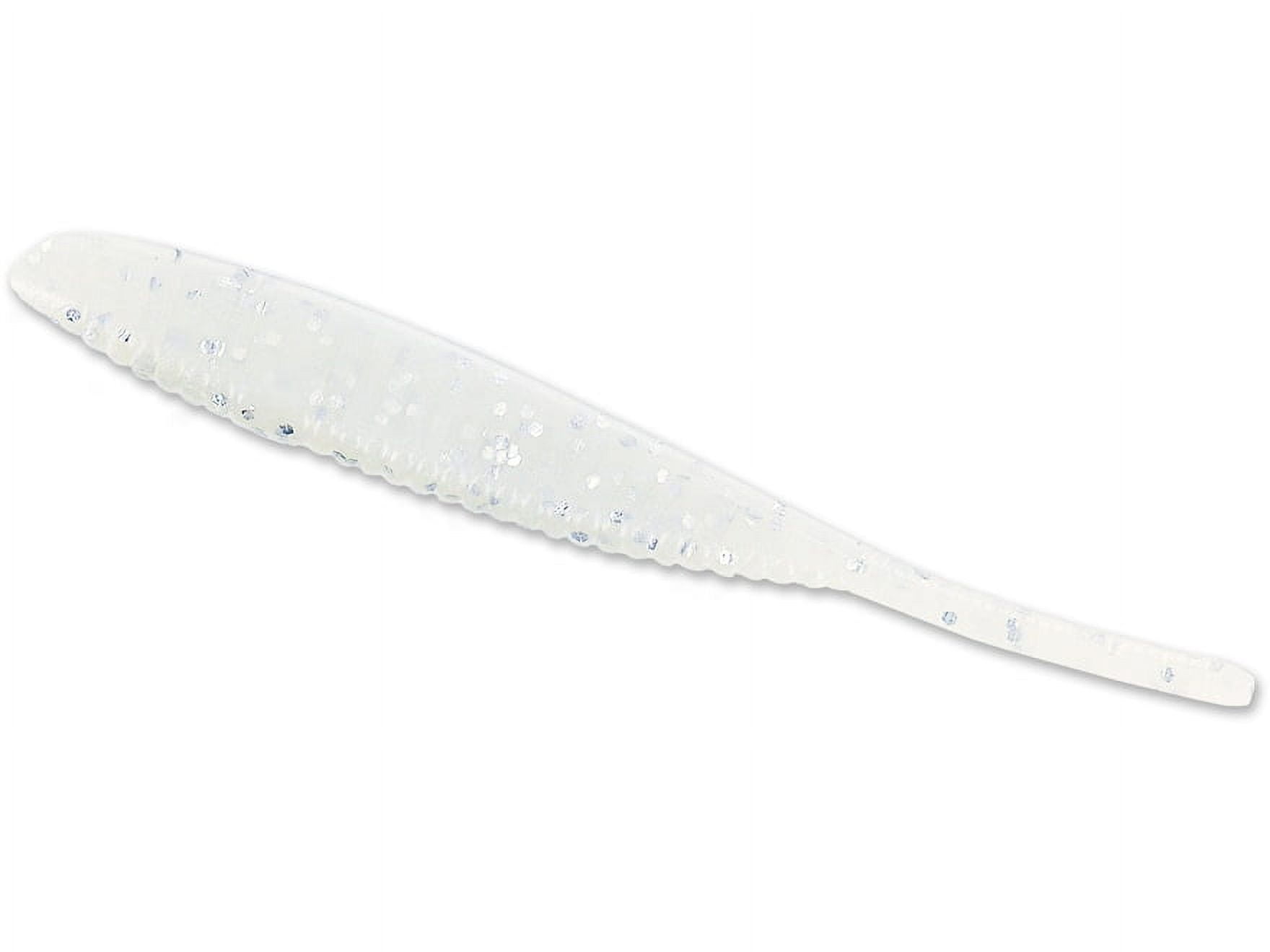 Yamamoto Shad Shape Worm Blue Pearl/Silver Flake 10pk - Walmart.com