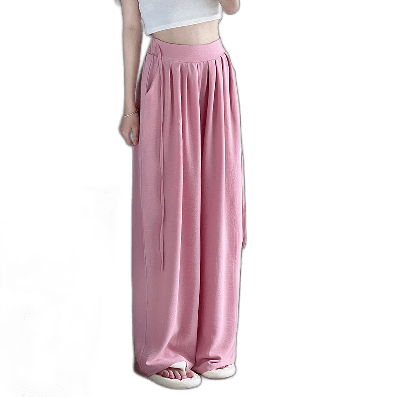 Yamamoto Skirt Pants Female Folds In Summer Flat Waist Loose Casual Wild Wide Leg Long Pants