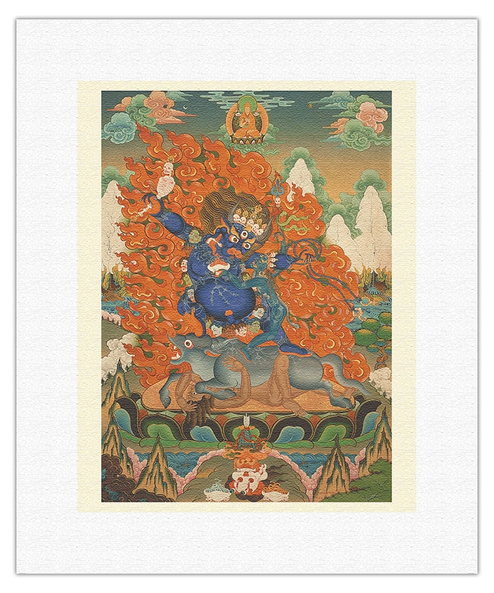Yamaraja (King of the Dead) - Dharmapala Protective Deity - with Sister ...