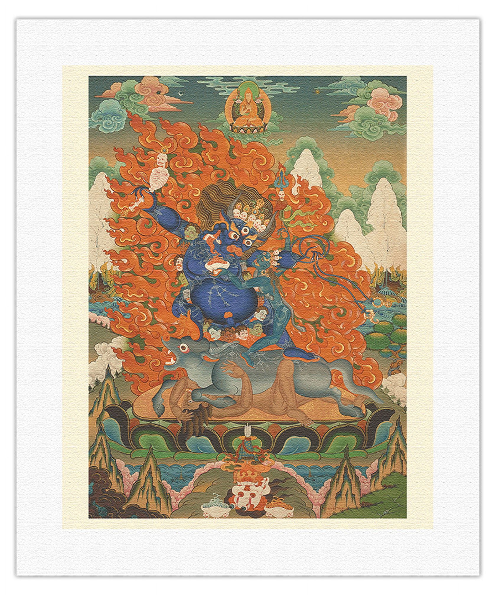 Yamaraja (King of the Dead) - Dharmapala Protective Deity - with Sister ...