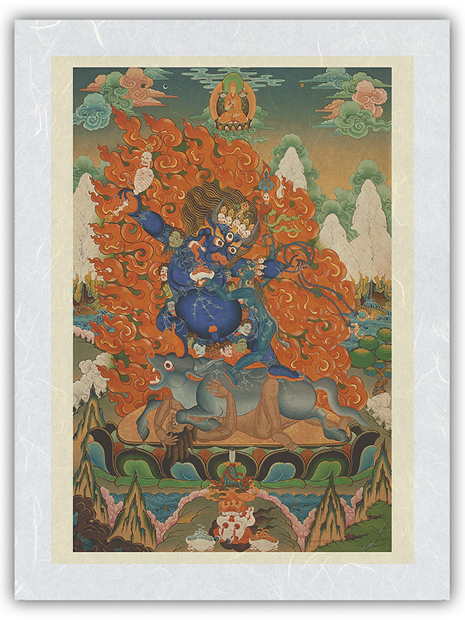 Yamaraja (King of the Dead) - Dharmapala Protective Deity - with Sister ...