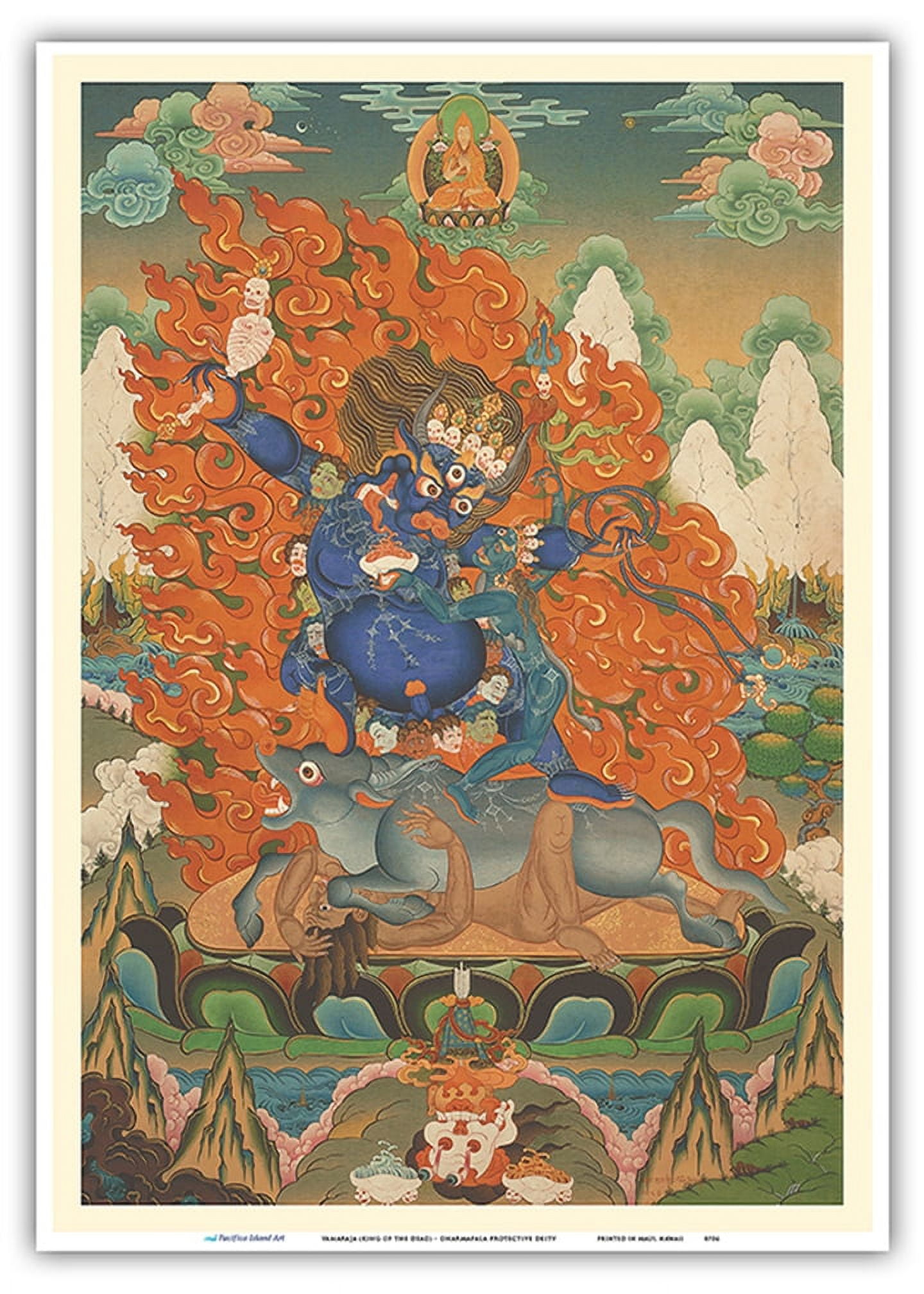 Yamaraja (King of the Dead) - Dharmapala Protective Deity - with Sister ...