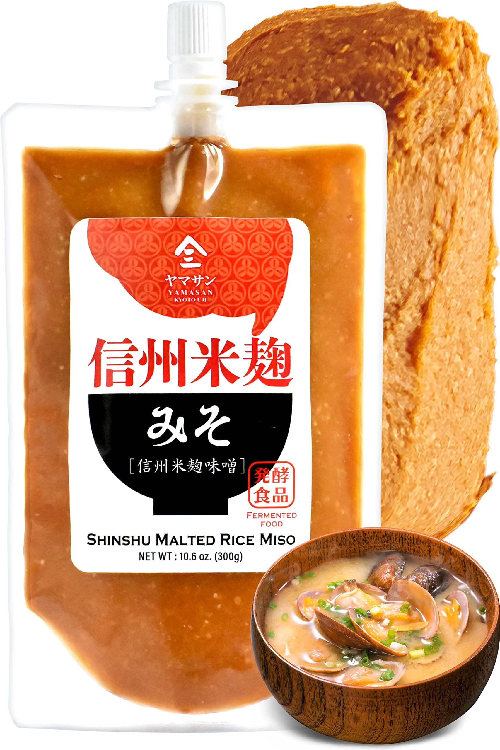 Yamasan Miso Paste, Naturally Fermented Malted Rice, Non-GMO, No MSG ...