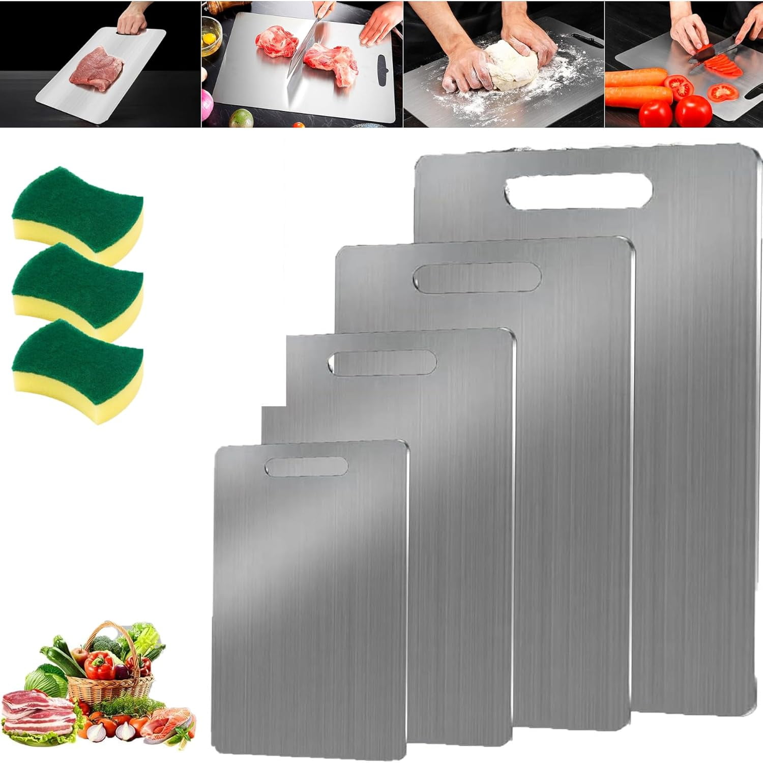 Yamato Cutting Board - 100% Pure Titanium Cutting Boards for Kitchen ...