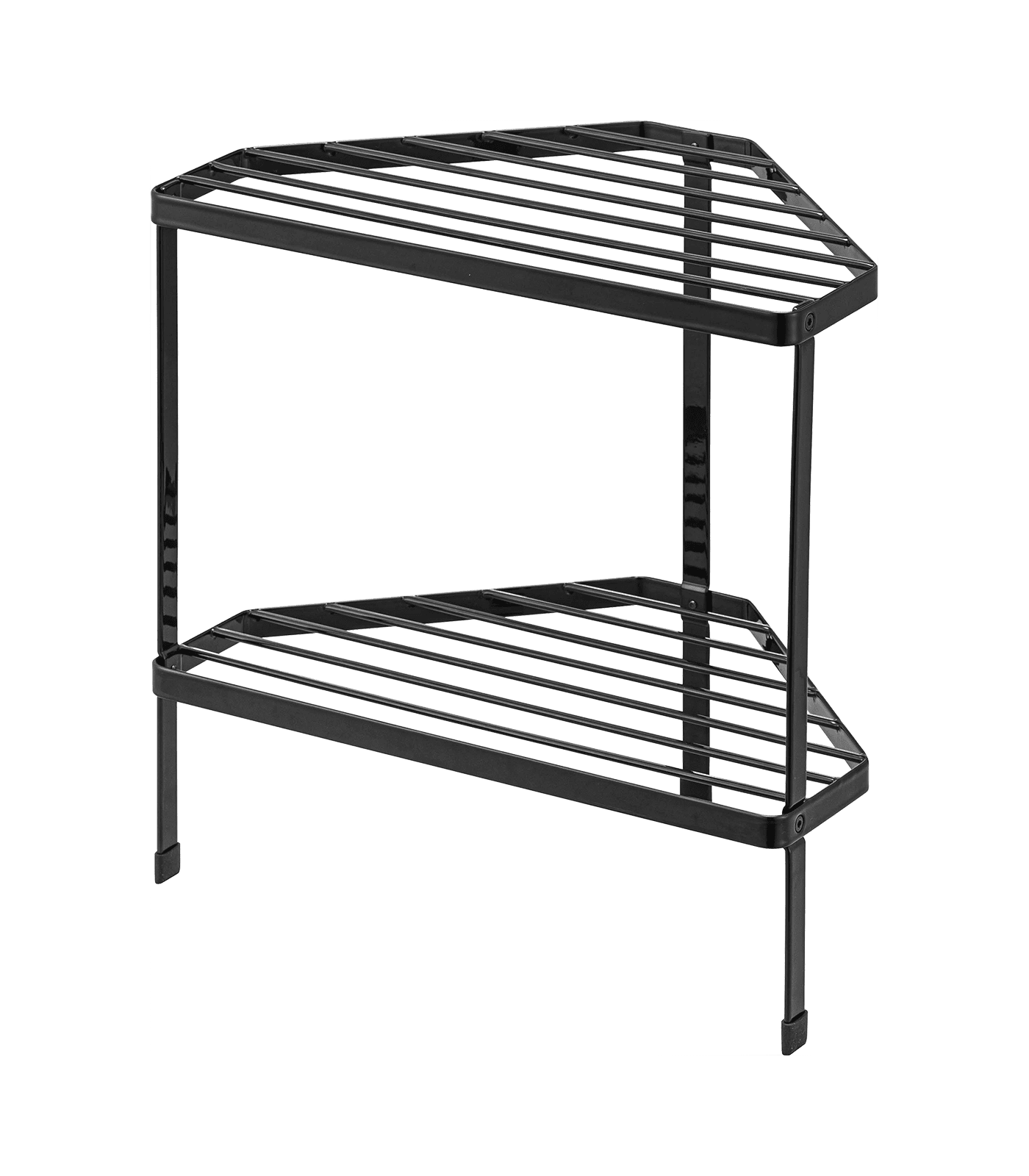 Yamazaki Home Corner Riser - Two Styles, Black, Steel, Two-Tier ...