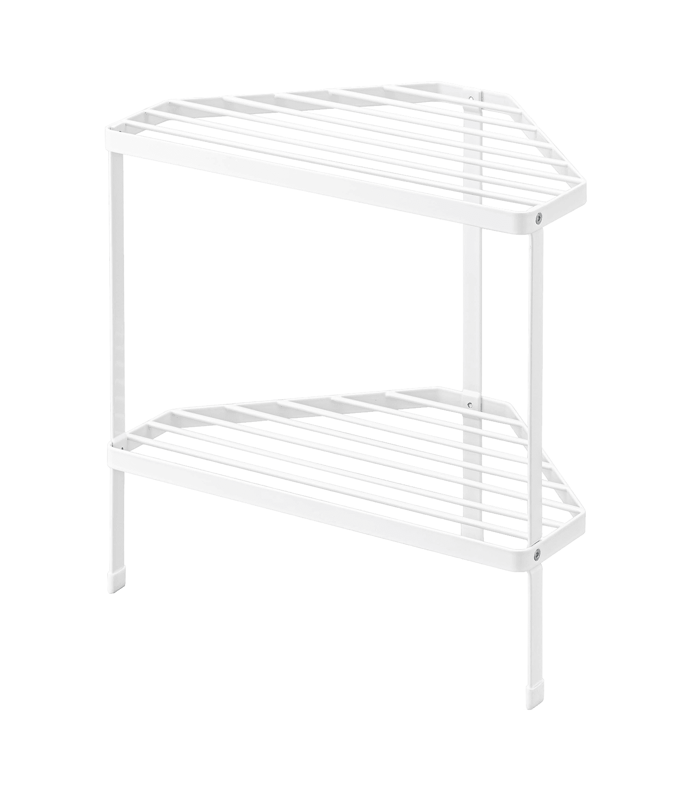 Yamazaki Home Corner Riser - Two Styles, White, Steel, Two-Tier ...