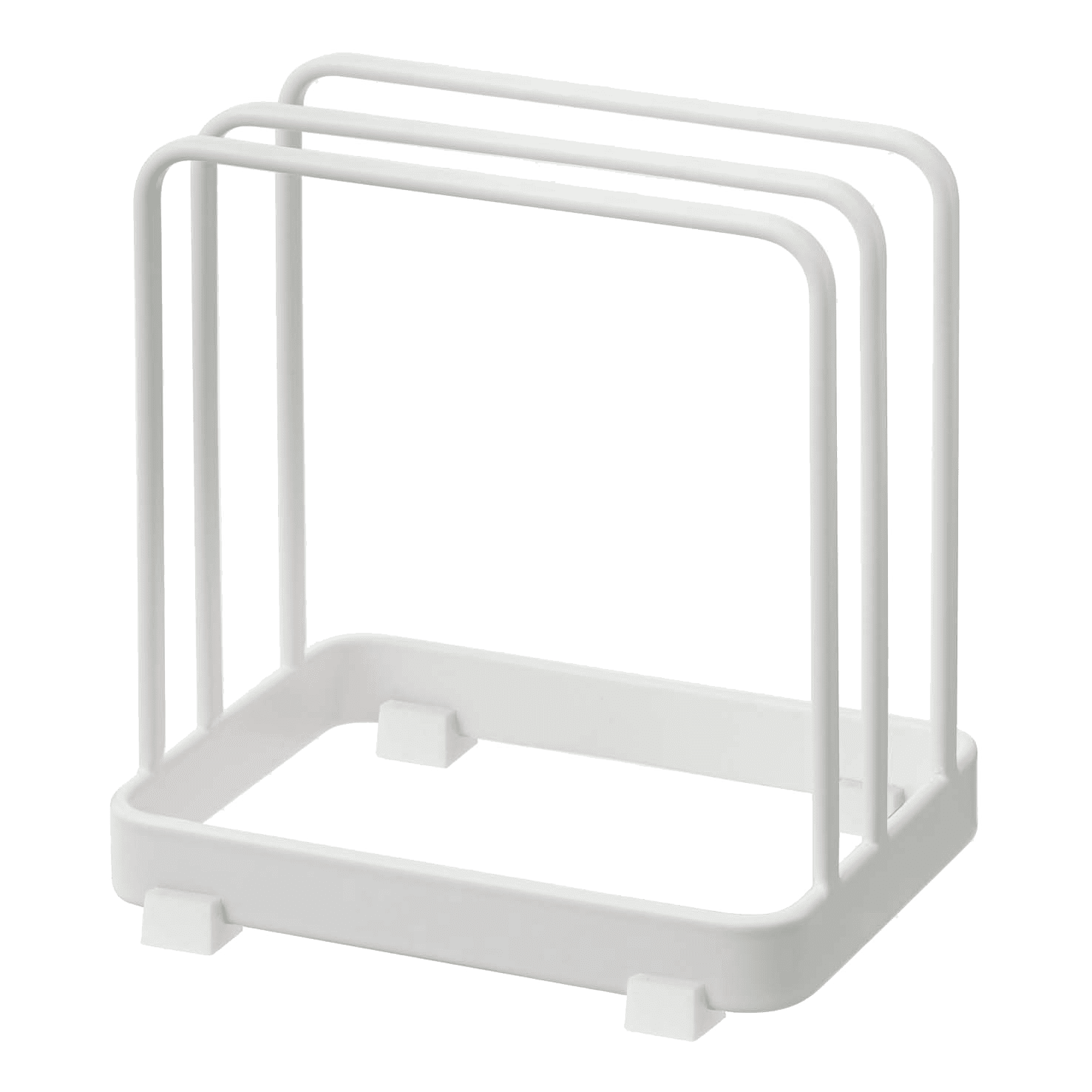 Yamazaki Home Cutting Board Stand, White, Steel, Water Resistant, No ...