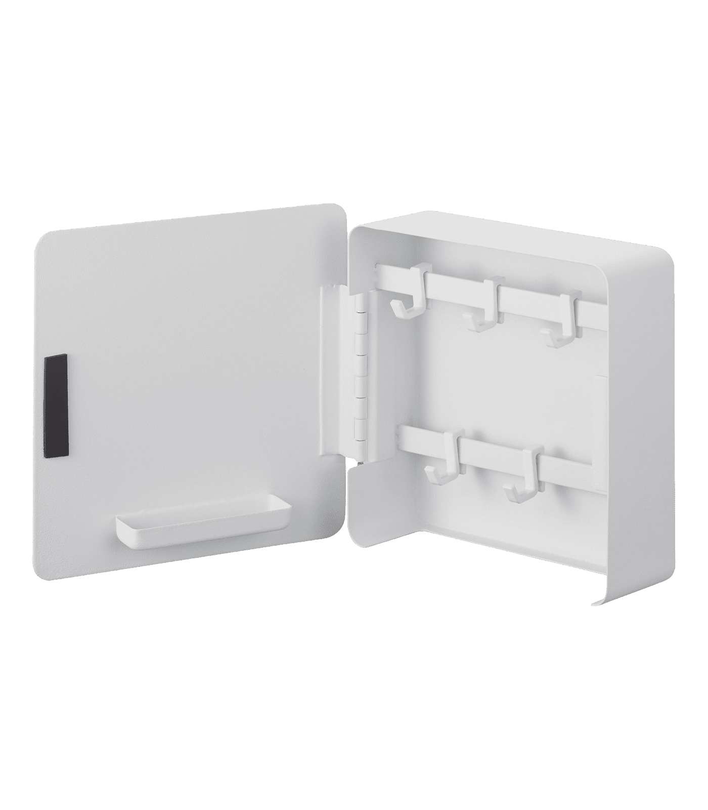 Yamazaki Home Magnetic Key Cabinet, White, Steel, Supports 2.2 pounds ...
