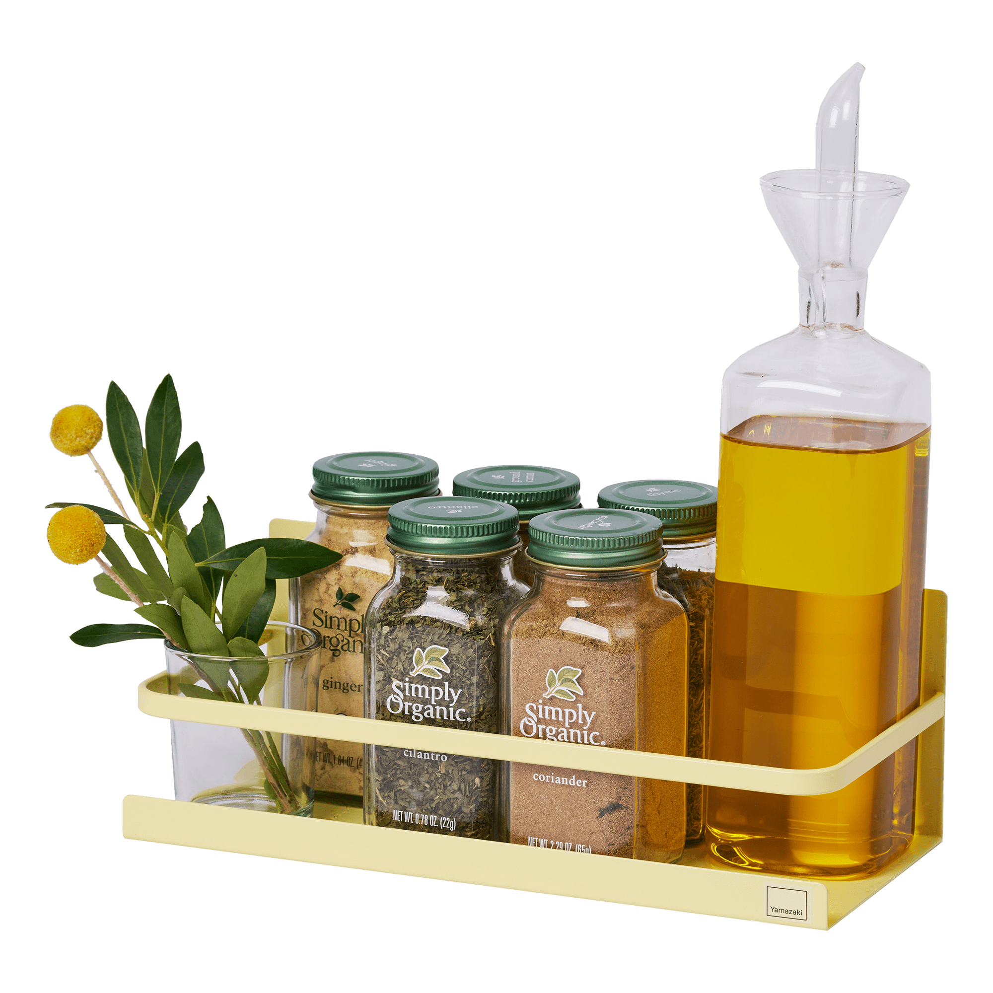 Yamazaki Home Magnetic Storage Caddy, Yellow, Steel, Supports 3.3 ...