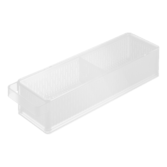 Yamazaki Home Refrigerator Colander with Lid and Divider, White ...