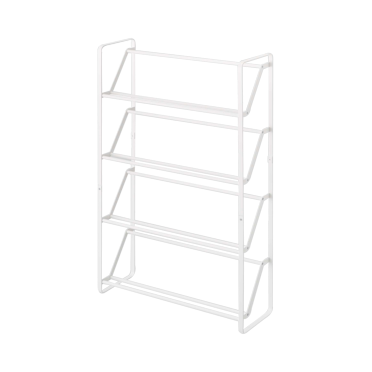 Yamazaki Home Expandable Shoe Rack, Black, Steel, Holds 12 to 16 shoes ...