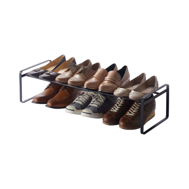 Lynk® Expandable 2 Tier Stackable Shoe Rack - Steel Mesh Shoe Shelf ...