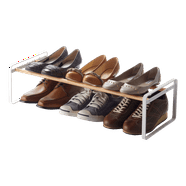 Yamazaki Home Shoe Rack - Two Styles, Black, Steel, Tall, Holds 5 shoes ...