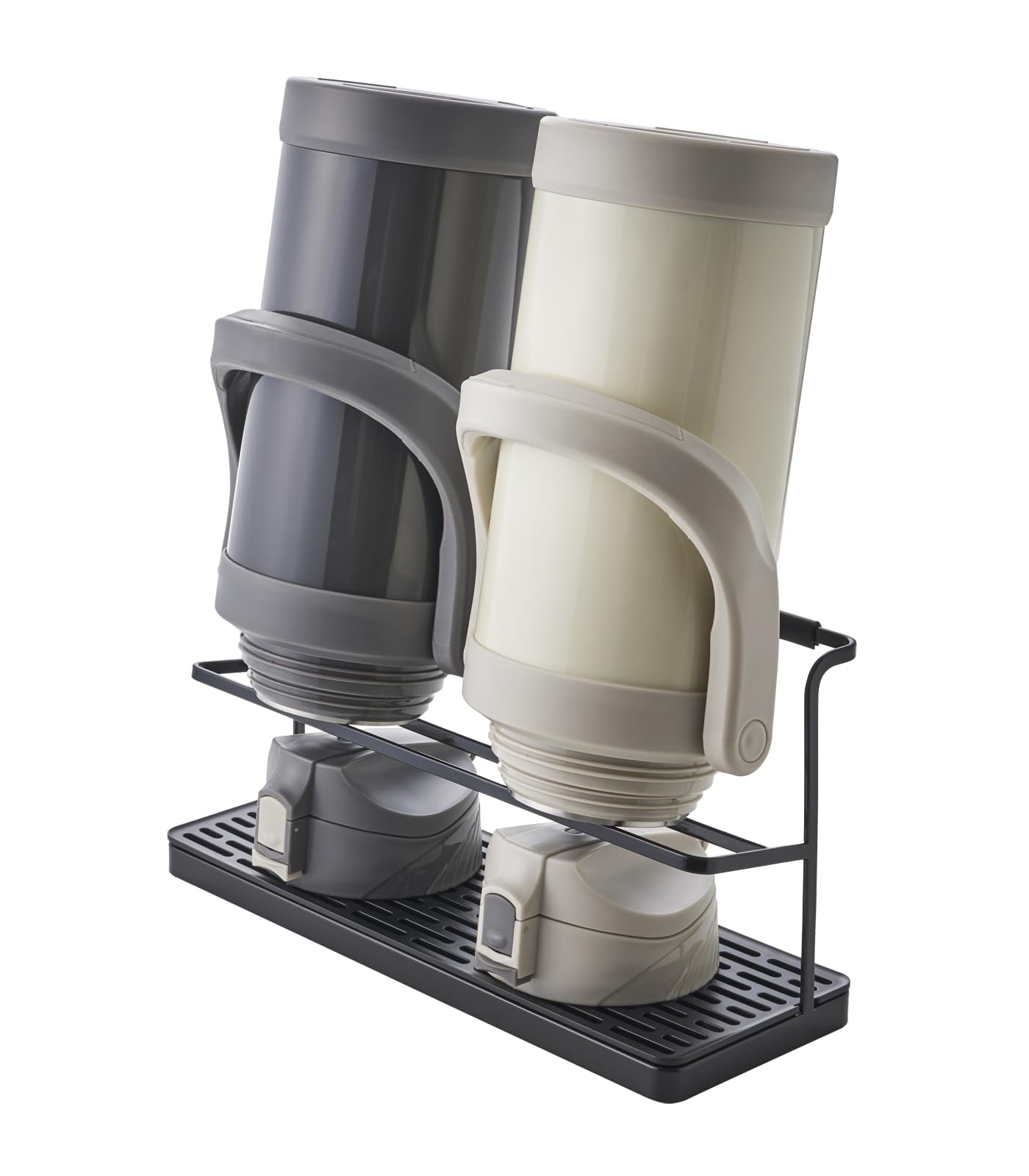 Yamazaki Home Tower Countertop Two Tier Bottle Drying Rack, Wide Jug ...