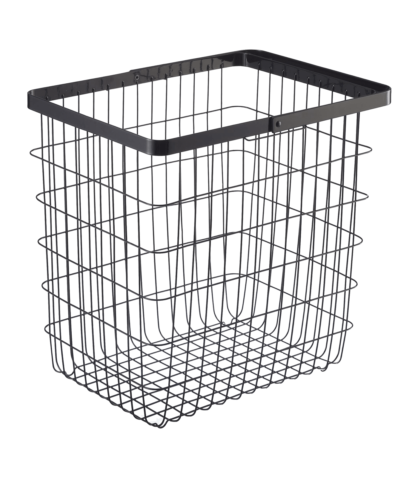 Yamazaki Home Wire Basket, Black, Steel, 8.75 gallons, 33 liters ...