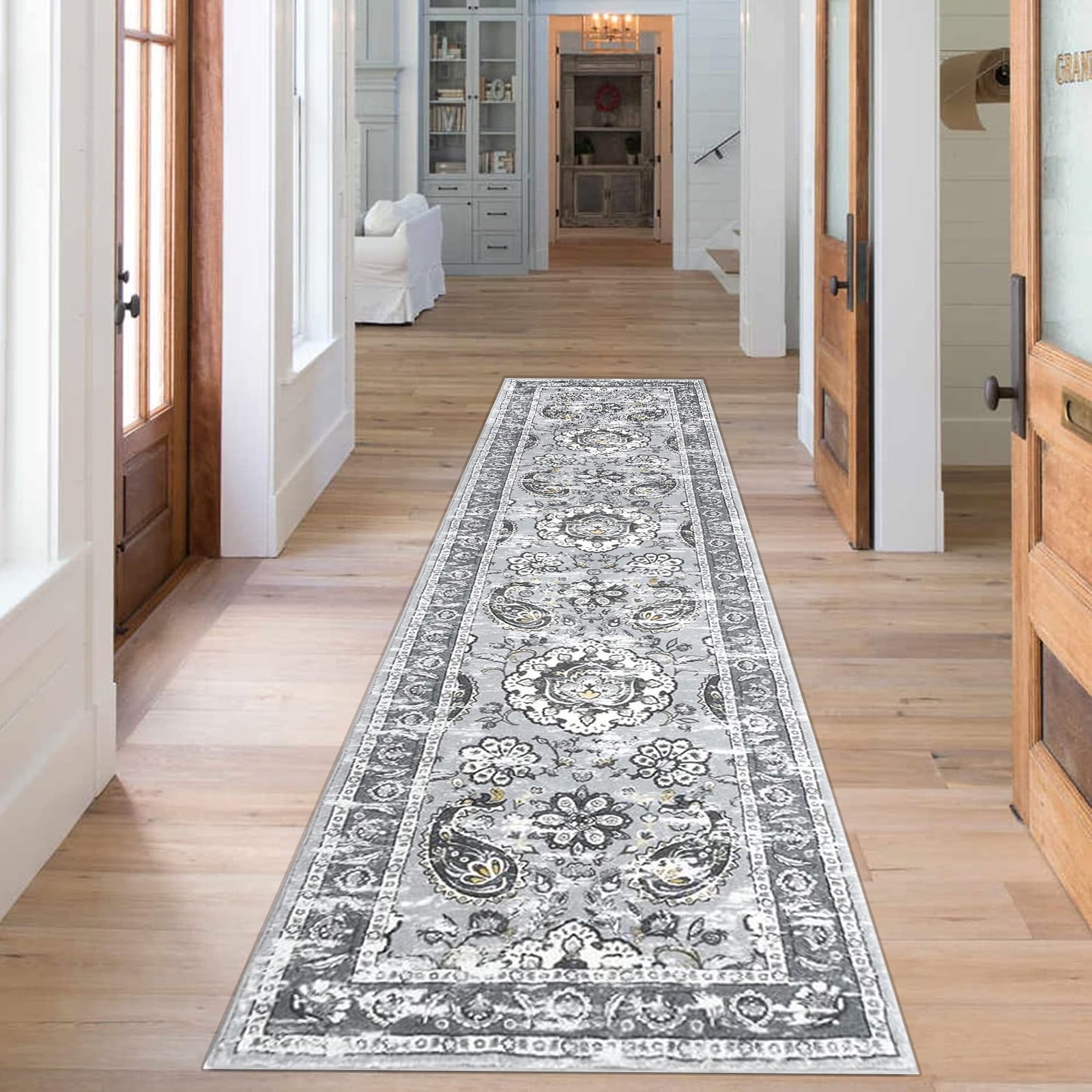 Yamaziot 2x8 ft Paisley Runner Rug, Washable, Durable, Ideal for Living ...