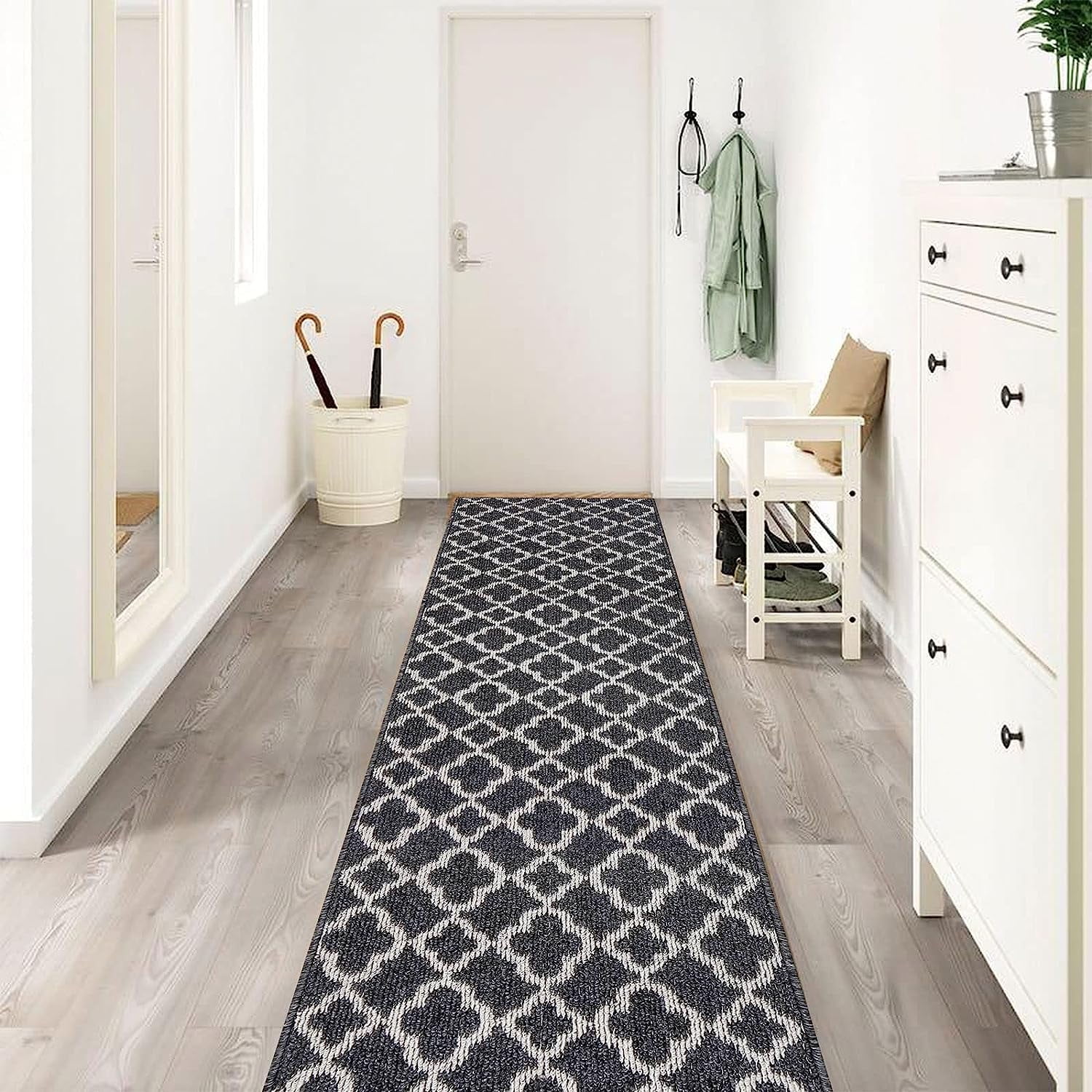 Yamaziot 2'x10' Non-Slip Rug Runner, Extra Long for Kitchen, Laundry ...