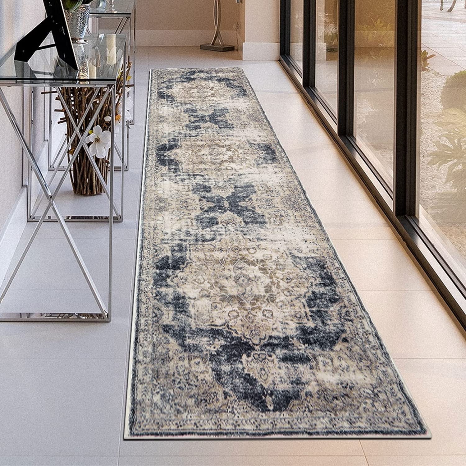 Yamaziot 2'x10' Runner Rugs for Hallway, Washable Rug, Vintage ...