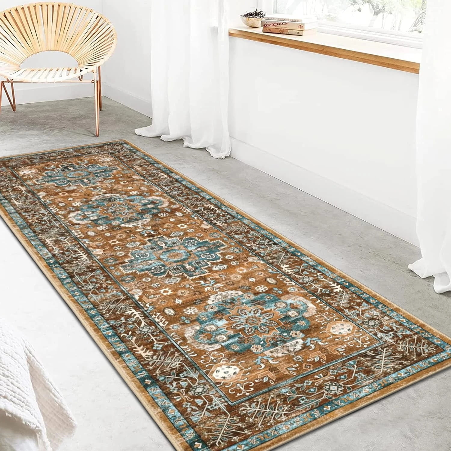 Yamaziot 2'x6' Boho Runner Rug for Hallway, Laundry Room Rug, Farmhouse ...