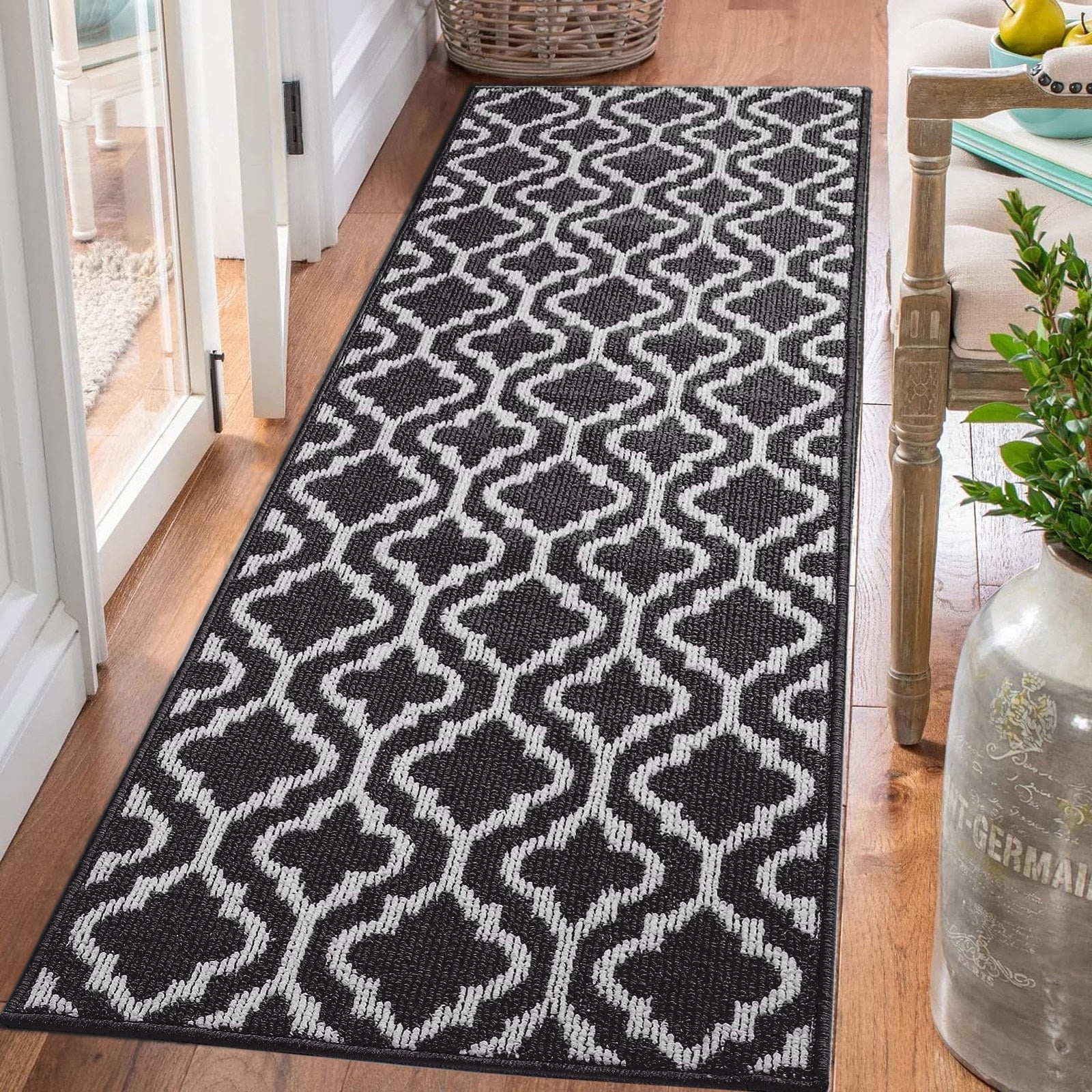 Yamaziot 2'x6' Runner Rug for Hallway, Indoor Doormat Low Profile Door ...
