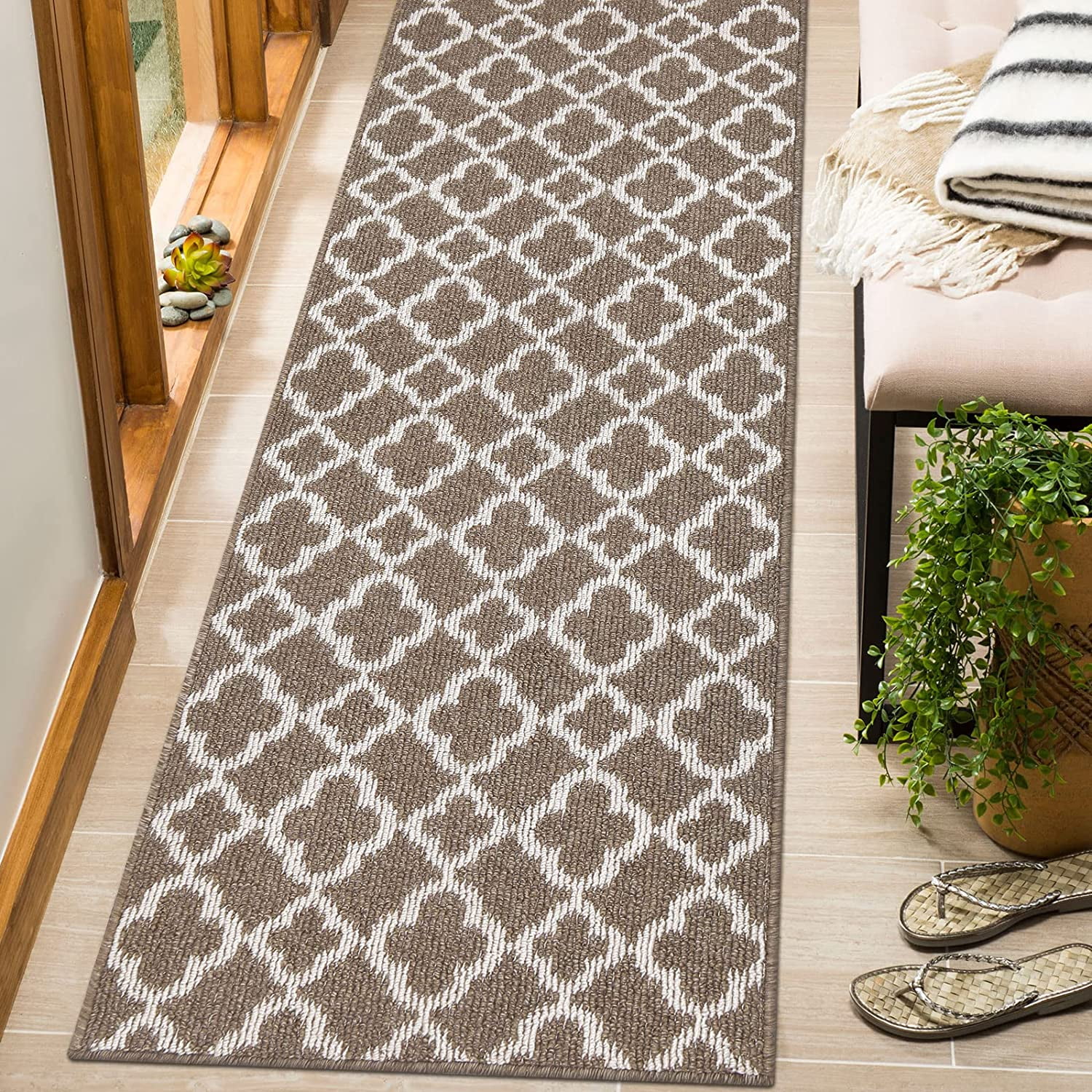Yamaziot 2'x6' Runner Rug Long Farmhouse Kitchen Laundry Room Rug, Non ...