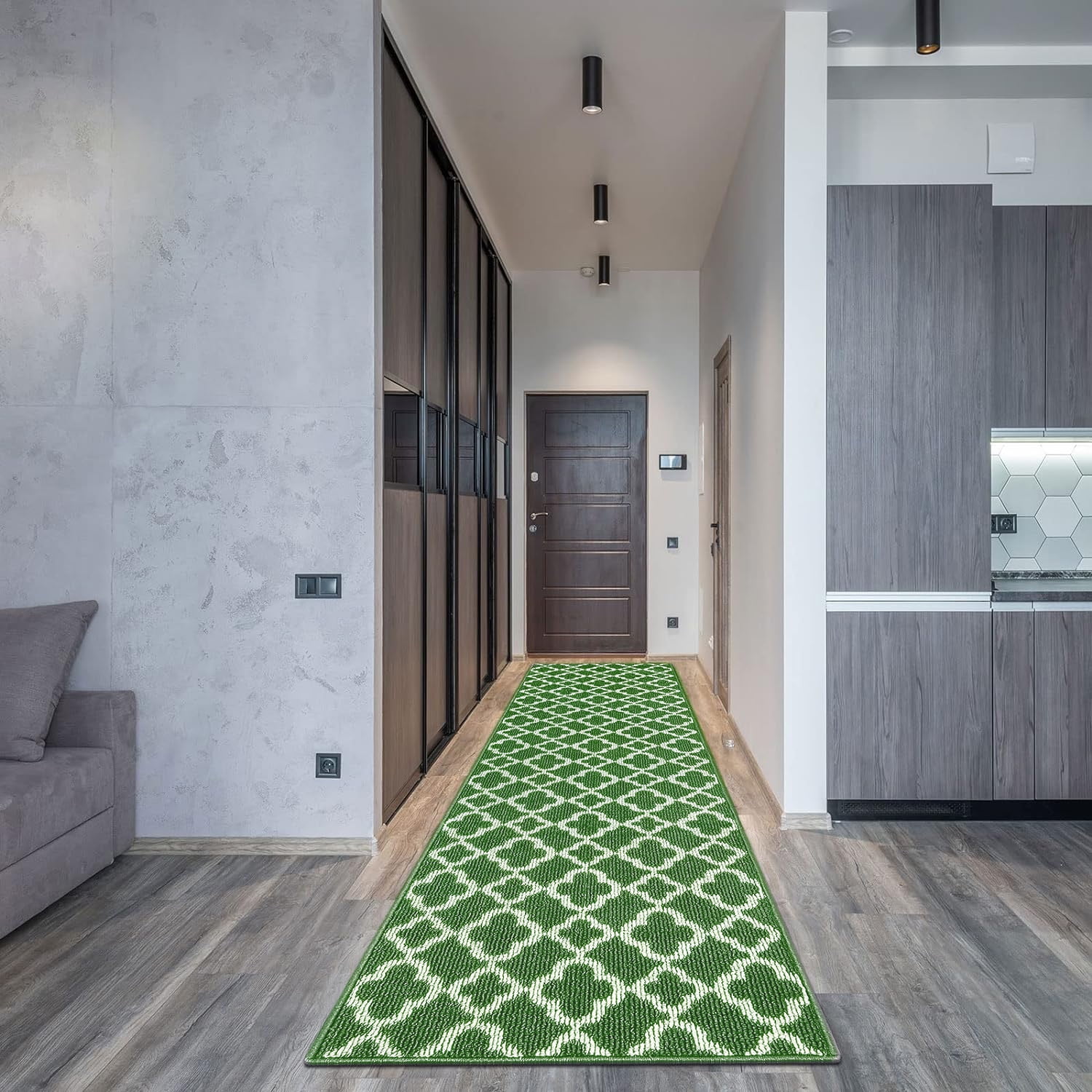 Yamaziot 2'x8' Carpet Runners Rug for Long Hallways Floor with Rubber ...