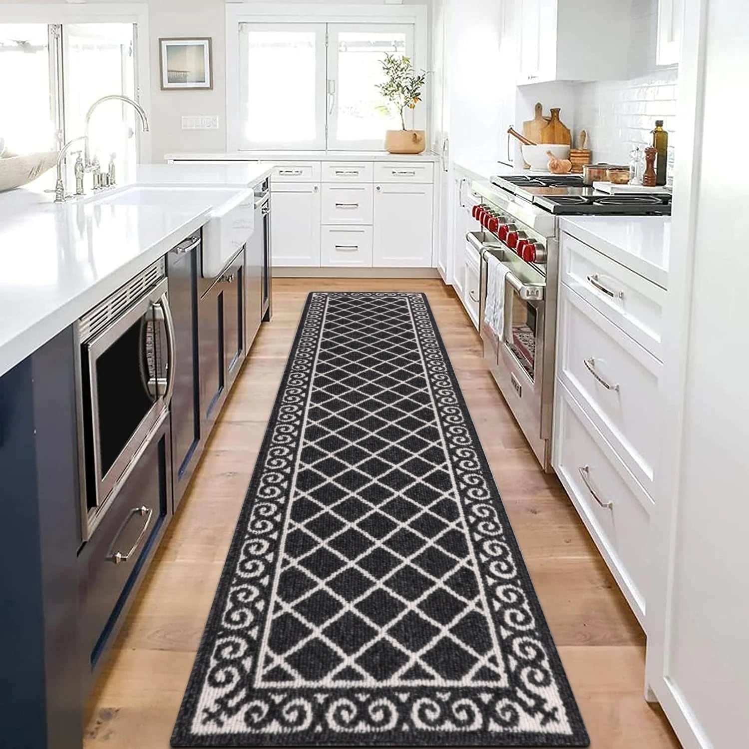 Yamaziot 2'x8' Hallway Runner Rug Washable Kitchen Floor Runners for ...