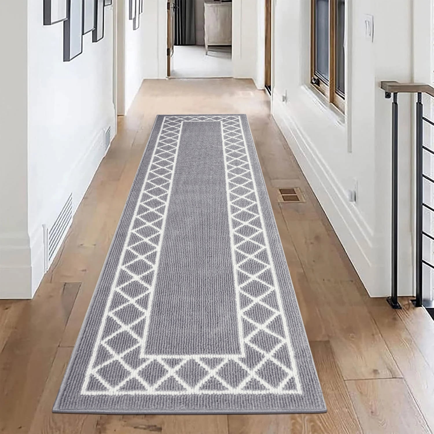 Yamaziot 2'x8' Hallway Runner Rug, Washable Entryway Mat, Low Profile ...