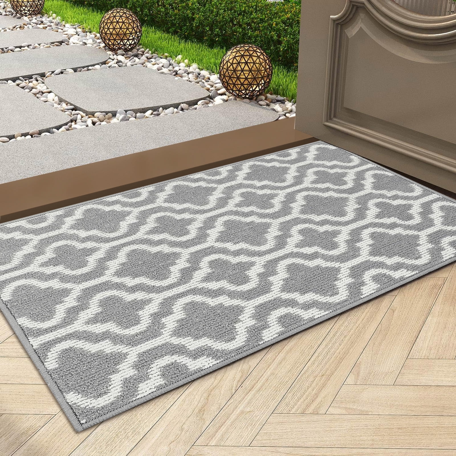 "Yamaziot Washable Indoor/Outdoor Front Door Mat 24"" x 36"", Low ...