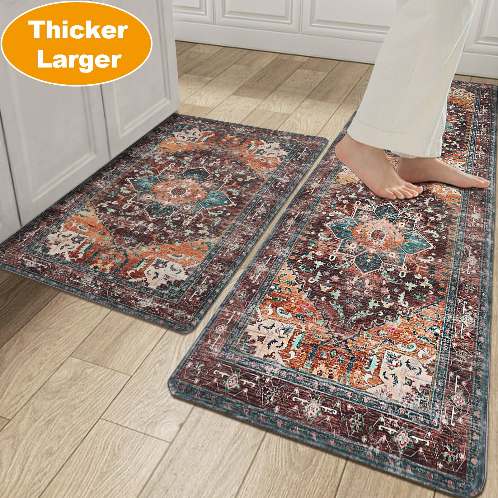 Kitchen Rug and Mat, Yamaziot Anti Fatigue Mat for Kitchen Rugs and ...