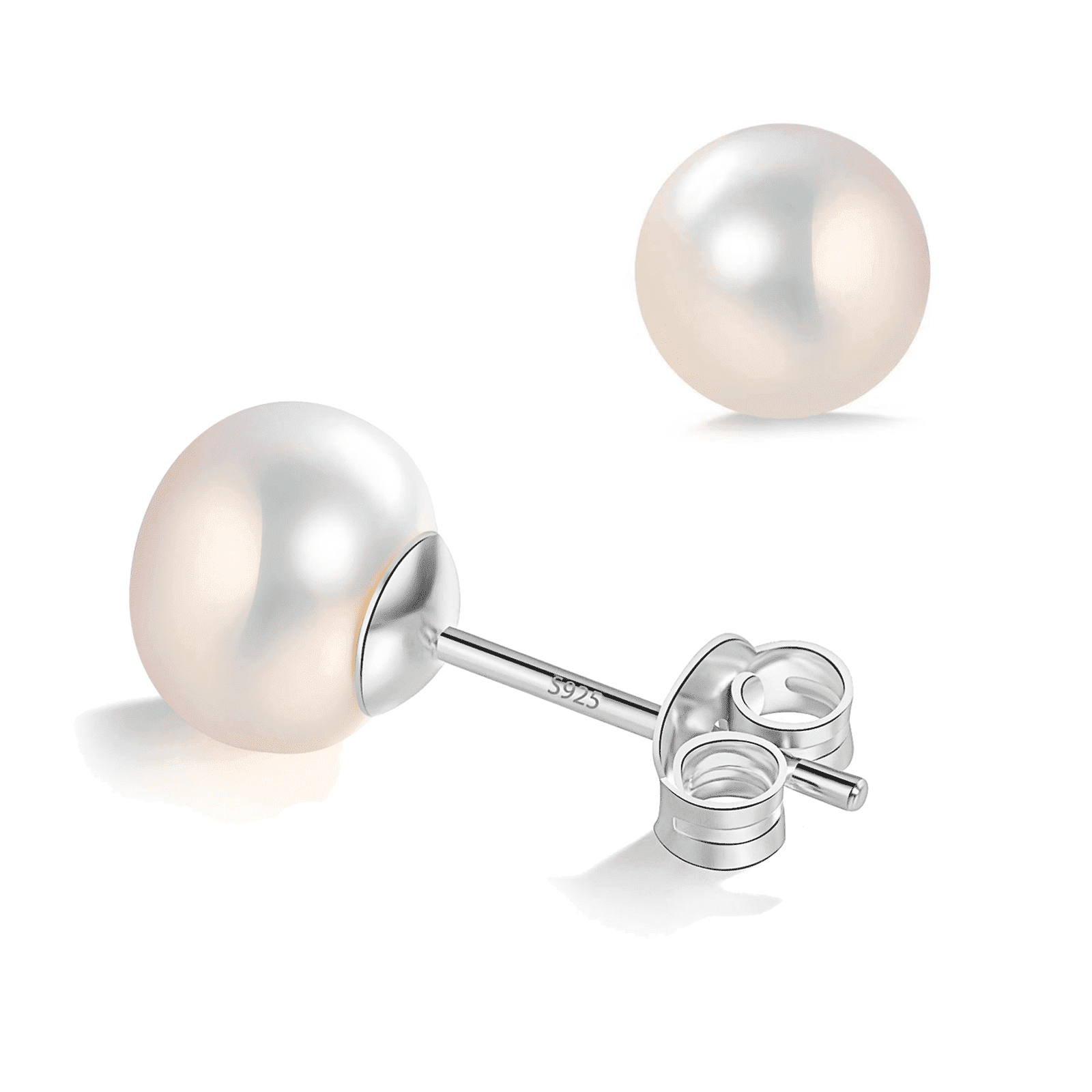 Walmart Black Friday Deals 2025 - Yami Classic Freshwater Cultured White Pearl Earrings Pearl ...