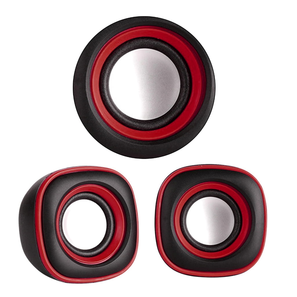 Yammee 1 Pair D-015 USB Speaker Set External Speaker Desktop Loudspeaker for PC Compute ...