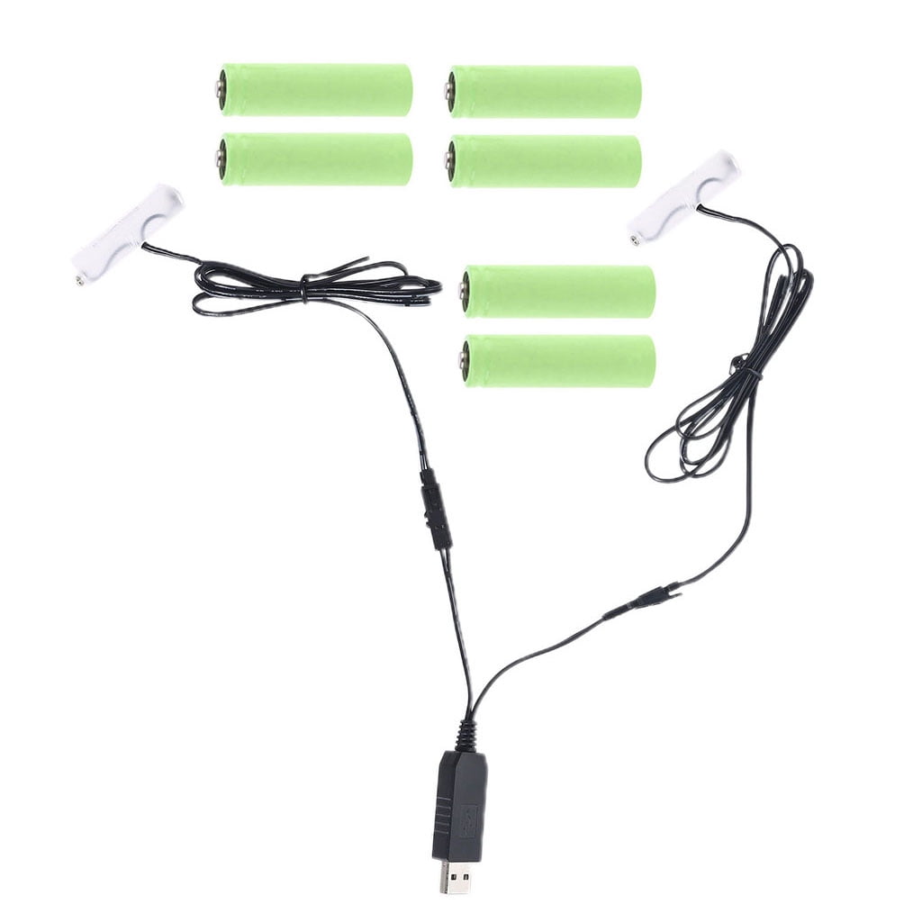 Yammee 1 to 2 USB Power Supply Kit for AA Battery Replace 1-4pcs AA ...