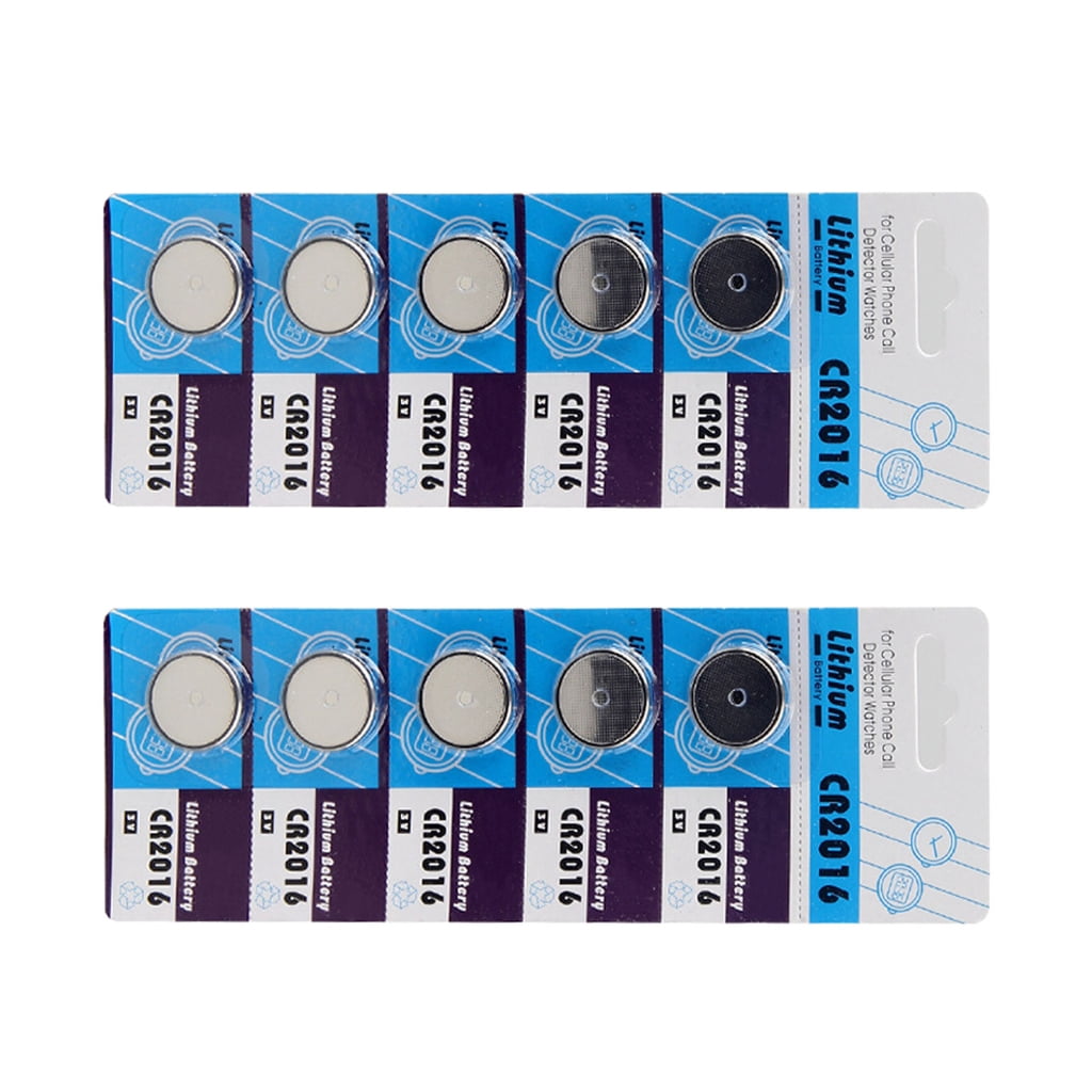 Yammee 10/5Pack CR2016 Button Cell Batteries for Watches & Small ...