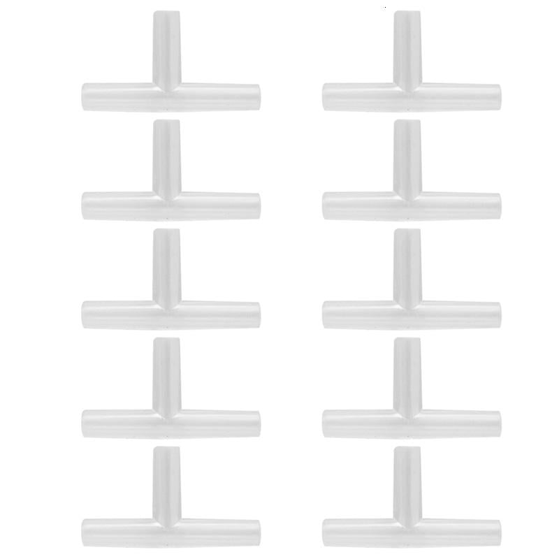 Yammee 10 Pack Aquarium Control Valves 3 Way Air Valves Acrylic ...